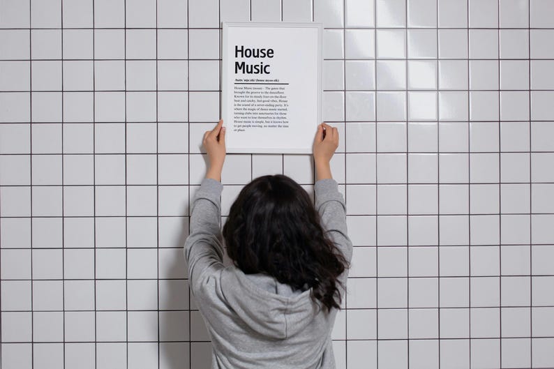 House Music - Definition Print Digital Wall-art for Chicago House ...