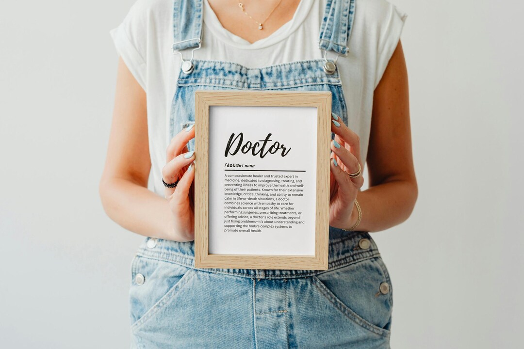 Doctor Definition Print – Thoughtful Gift for Doctors and Healthcare ...