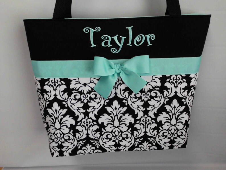 DAMASK Tote Bag.. ..you Pick Color Options ..BRIDESMAID Bags | Etsy