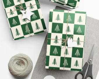 Tiny Reindeer Snow White Wrapping Paper // Christmas Wrapping Paper - Etsy