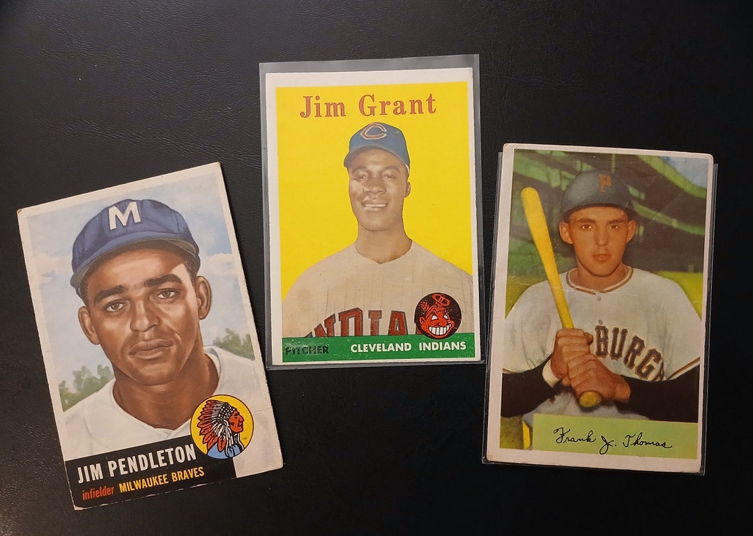 1950's Major League Baseball Rookie Cards Jim Pendleton, Jim Grant ...