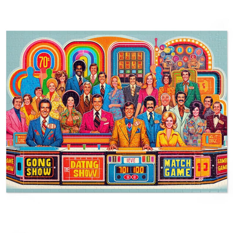 Retro Game Show Jigsaw Puzzle: 70s TV Theme, 1000 Piece - Etsy