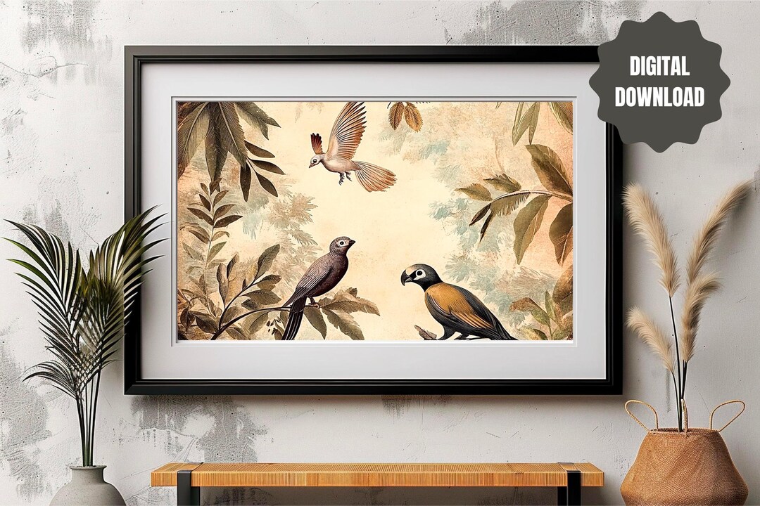 Biophilic Art Digital Download Printable Wildflower Field Landscape Oil ...