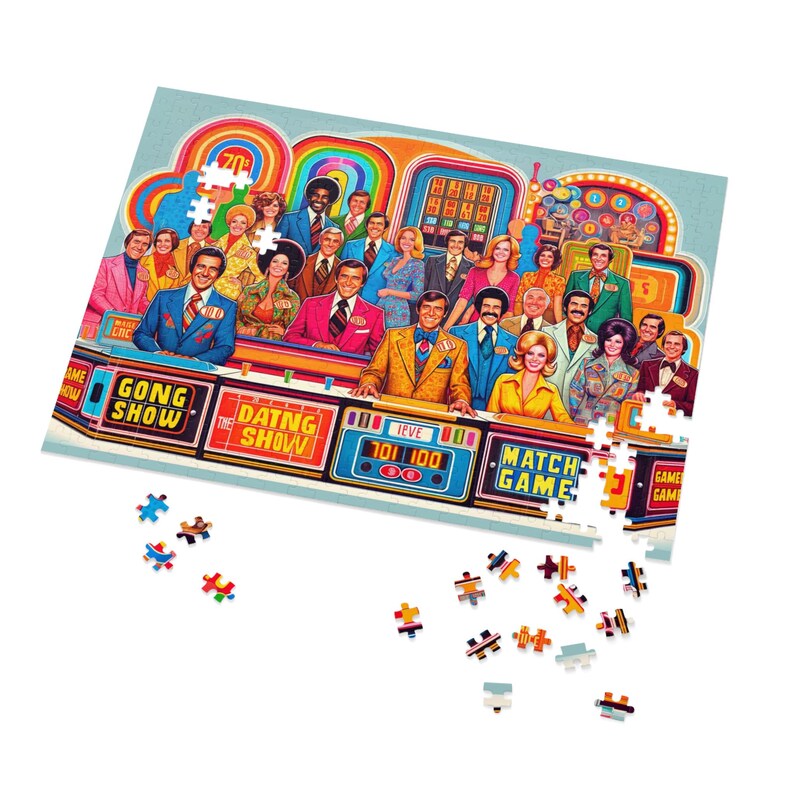 Retro Game Show Jigsaw Puzzle: 70s TV Theme, 1000 Piece - Etsy