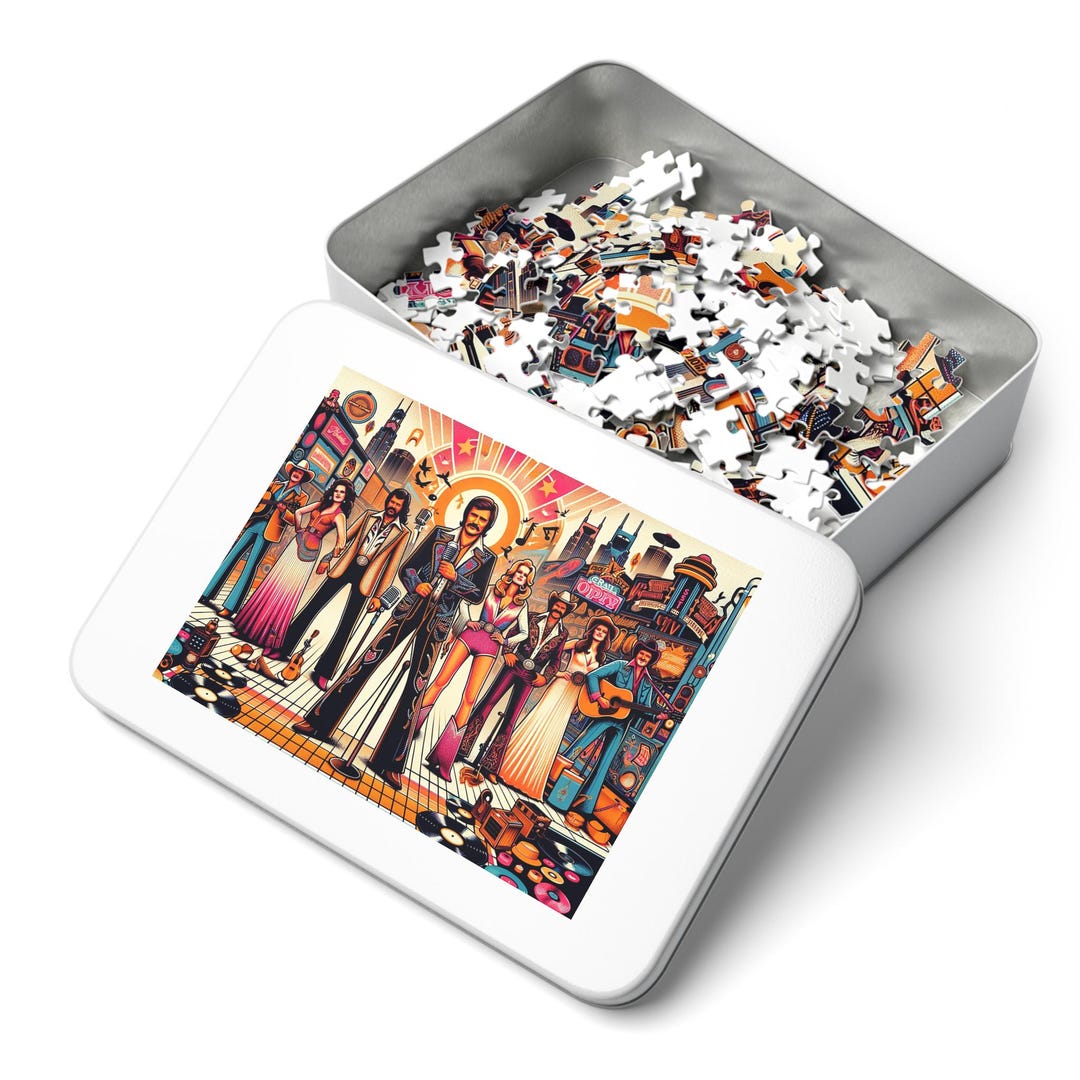 Vintage 70s Country Music Jigsaw Puzzle: Nashville Scene, Grand Ole ...