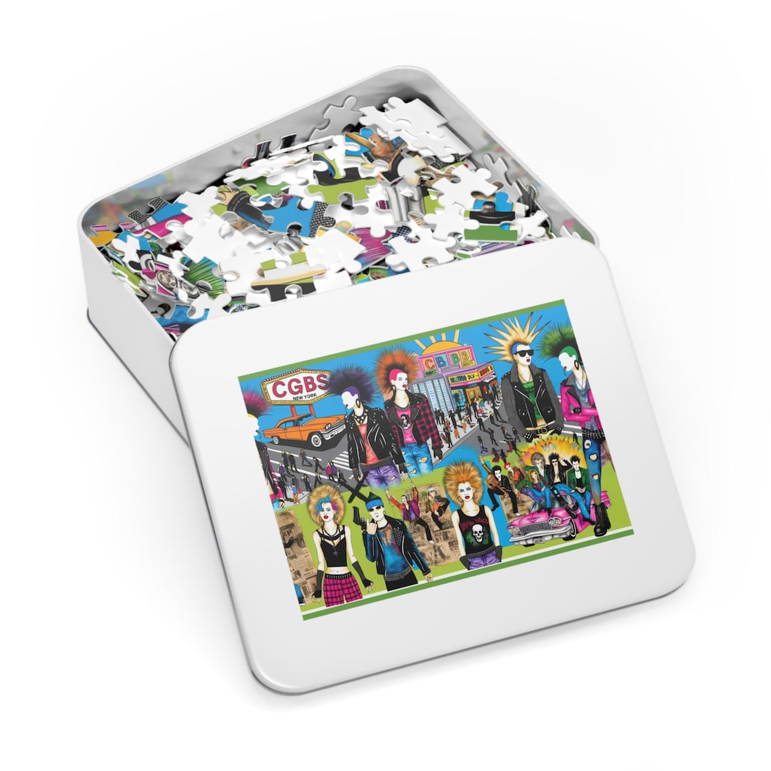 Punk Rock Jigsaw Puzzle, CBGB 80s Punk Scene Puzzle, Retro Underground ...