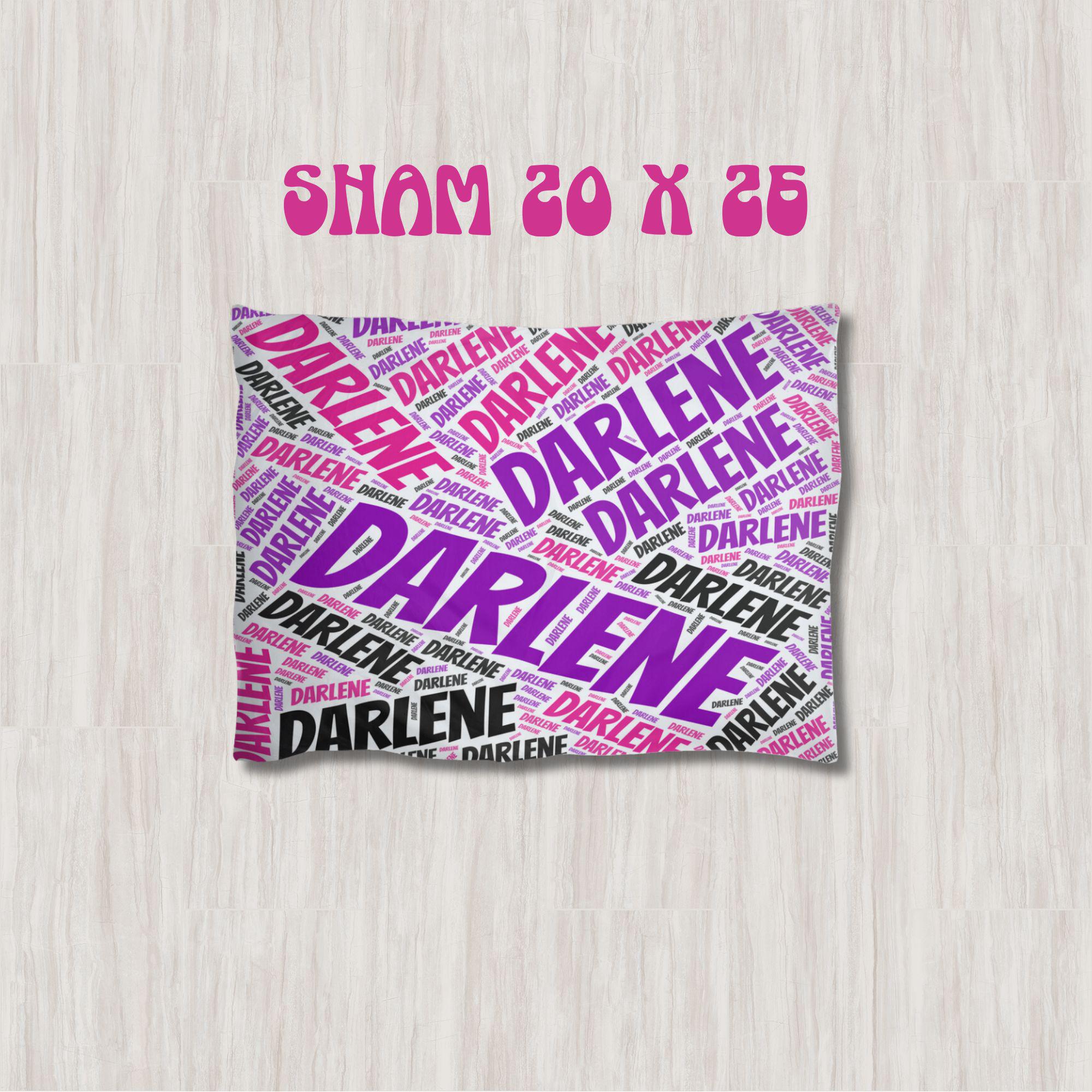 Personalized Comforter Custom Name Bedding Word Cloud Throw Girl Room ...