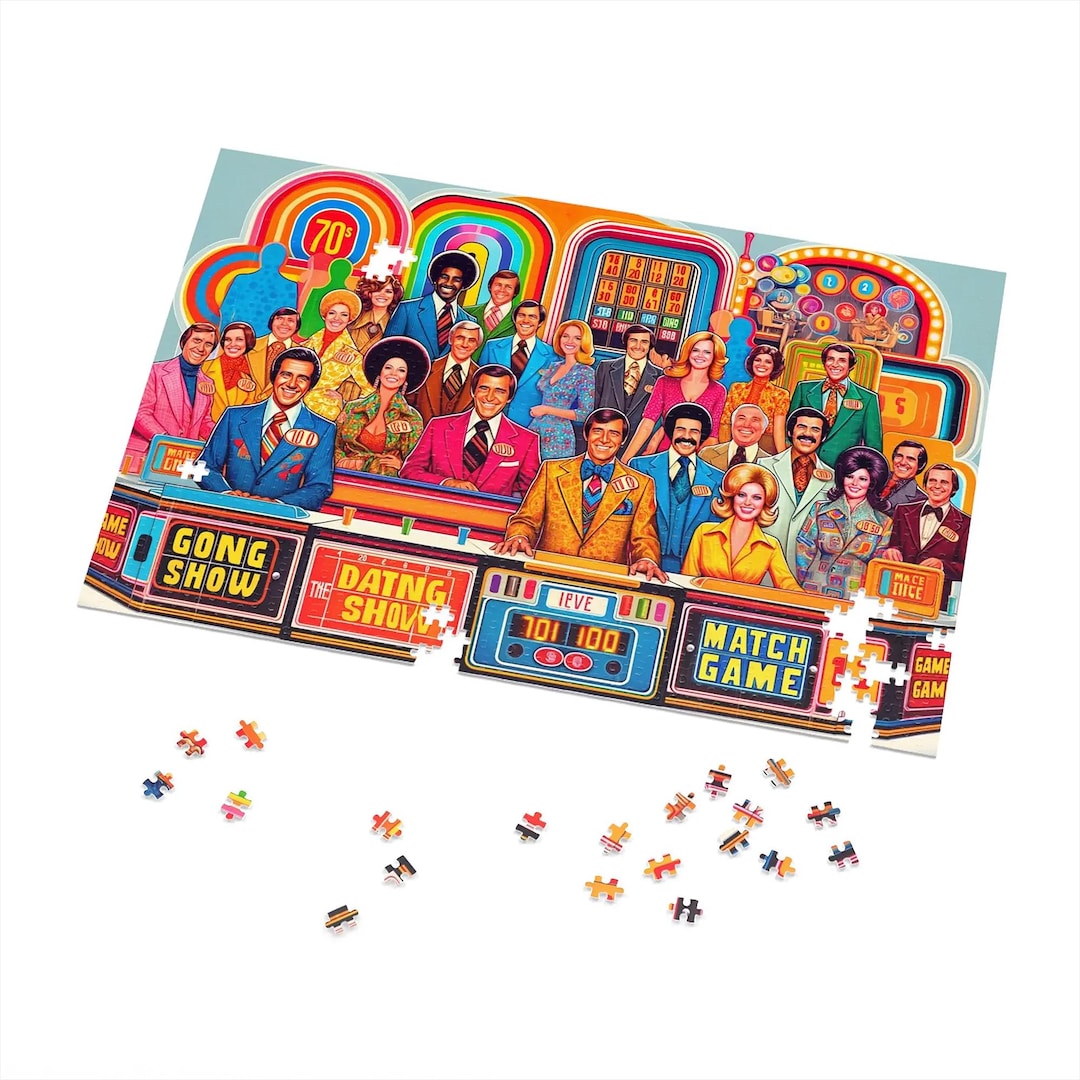 Jigsaw Puzzle: 70s Game Shows Match Game & Hollywood Squares, 1000 ...