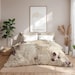 Vintage French Script Comforter: Botanical Floral Bedding Set - Etsy