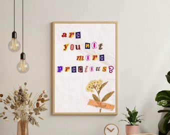 Retro Christian Wall Print Faith Print Christian Poster Bible Verse ...