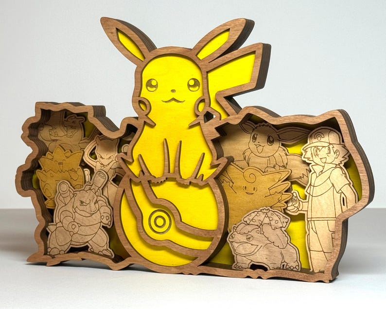 Set of 6 Templates, Pika SVG, Laser Cut Files - MULTILAYERED - Etsy