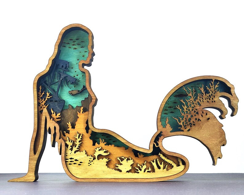 Mermaid, Bee, Seahorse, Butterfly, SVG, Digital File, Laser Cut Files ...
