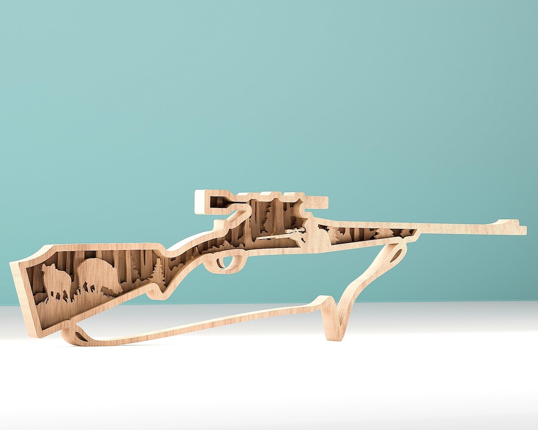 Hunting Rifle SVG, Layered Rifle, Digital File, Laser Cut File - 5 ...