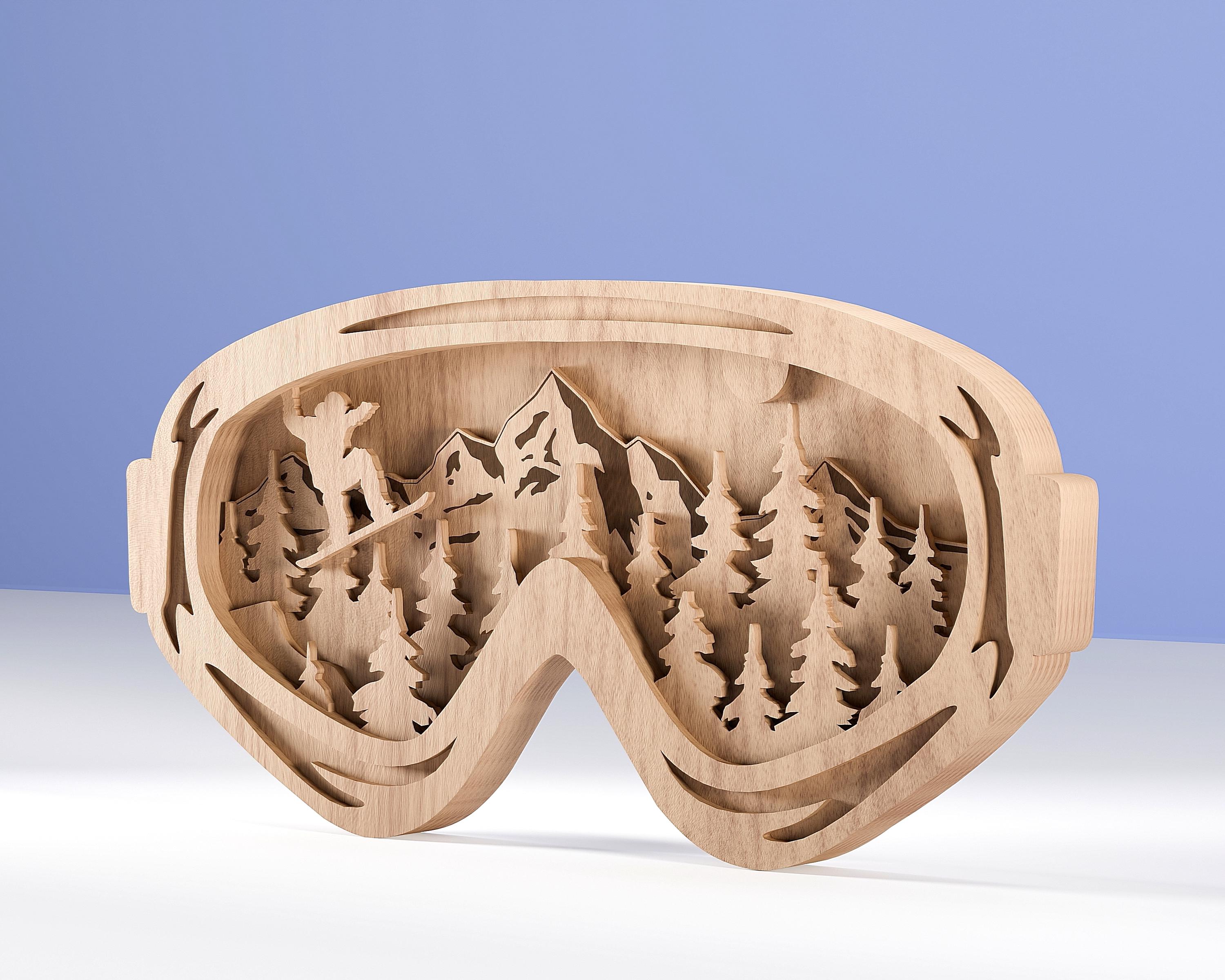 Snow Goggles Mountain, Mountain Svg, Winter Sports, Skis Svg, Ski ...