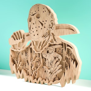 Layered Horror Character SVG, Halloween Laser Cut File (digital ...