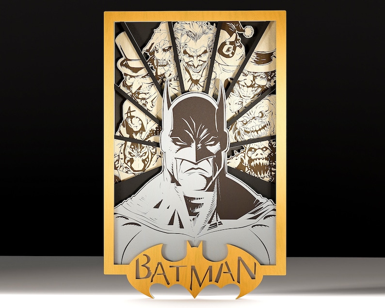 Superhero SVG, Superhero Cut File, 3D - 5 Layers - Etsy