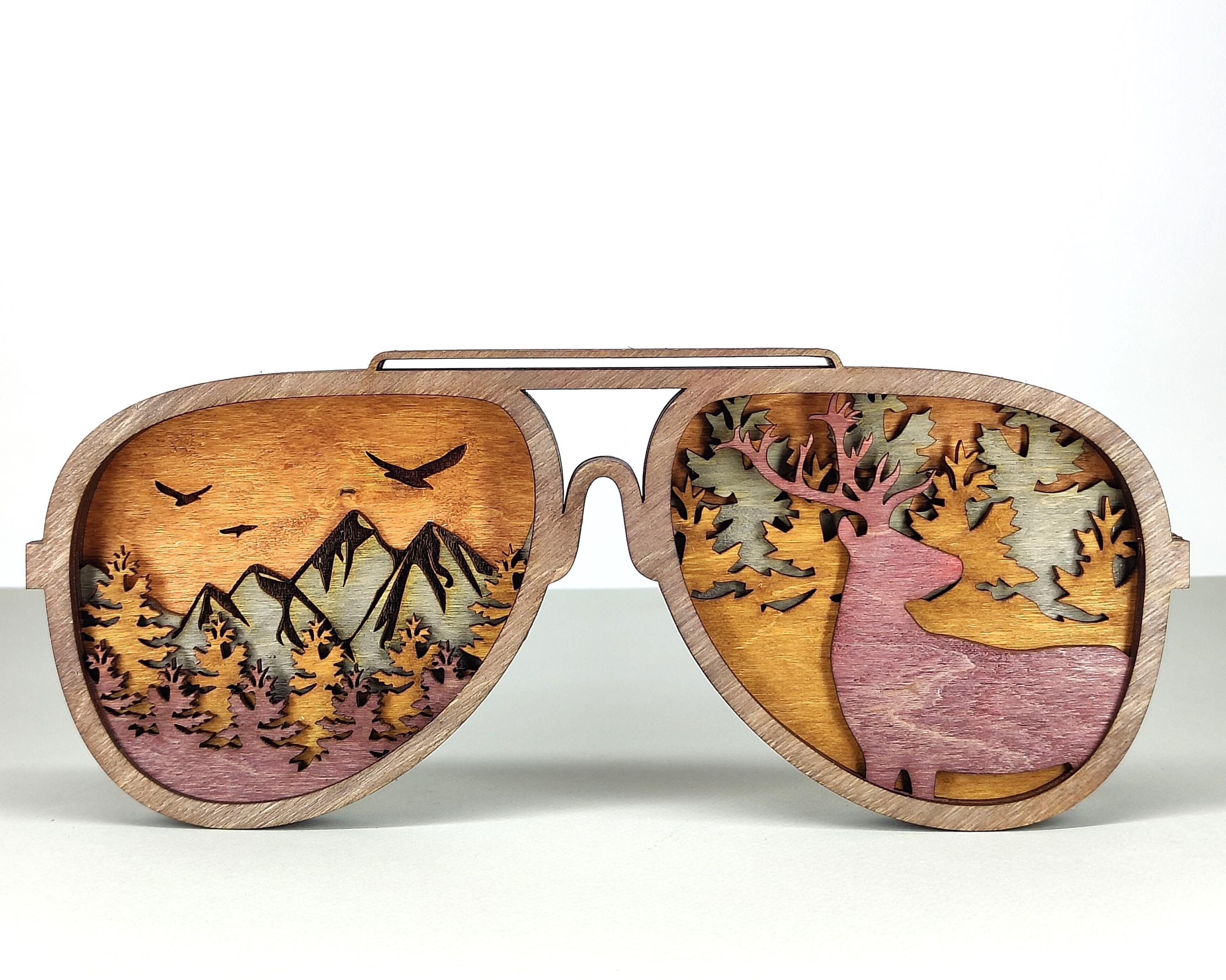Sunglasses Laser Cut File, 3D Layered Designs (SVG, PDF, Ai) - Etsy