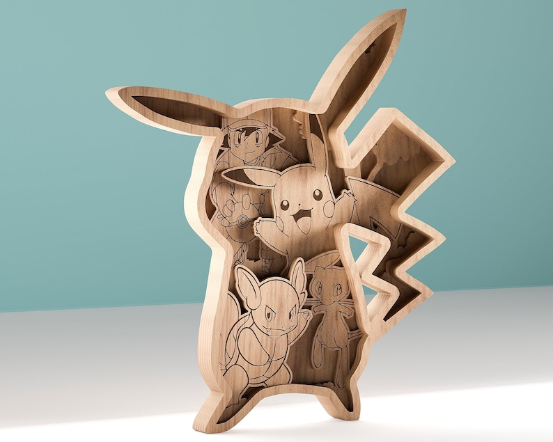 Layered Pika - Set of 4 - Laser Cut Files - Layered Artwork for ...