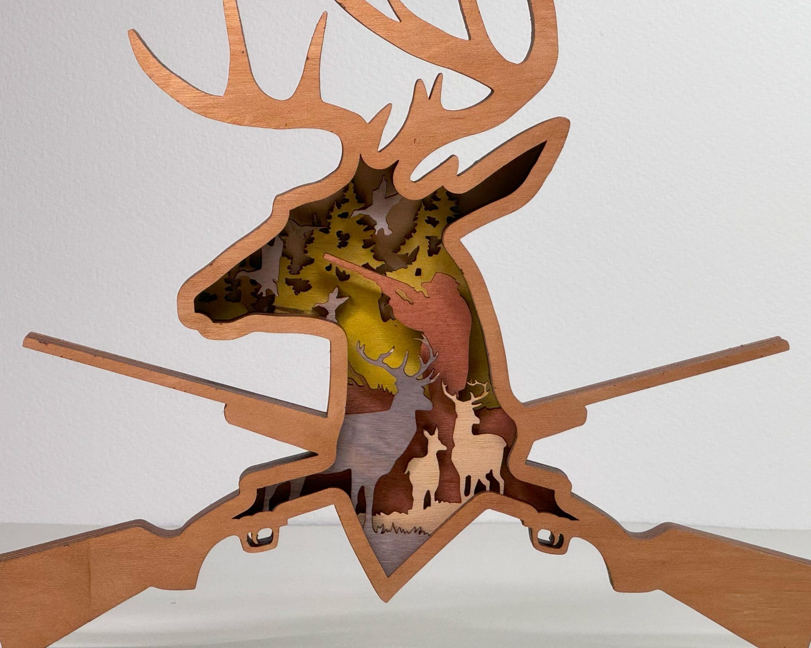 Laser Cutting Templates, Deer Hunting, Laser Cut File, Rifle Layers Svg ...