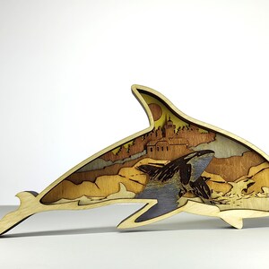 Killer Whale, Orca, Ocean, Marine, Mammals, Laser Cut Files - 7 Layer ...