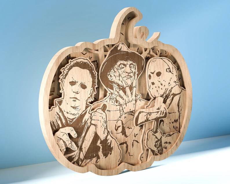 Horror SVG Bundle, Laser Cut Files for Glowforge, 16 Designs ...