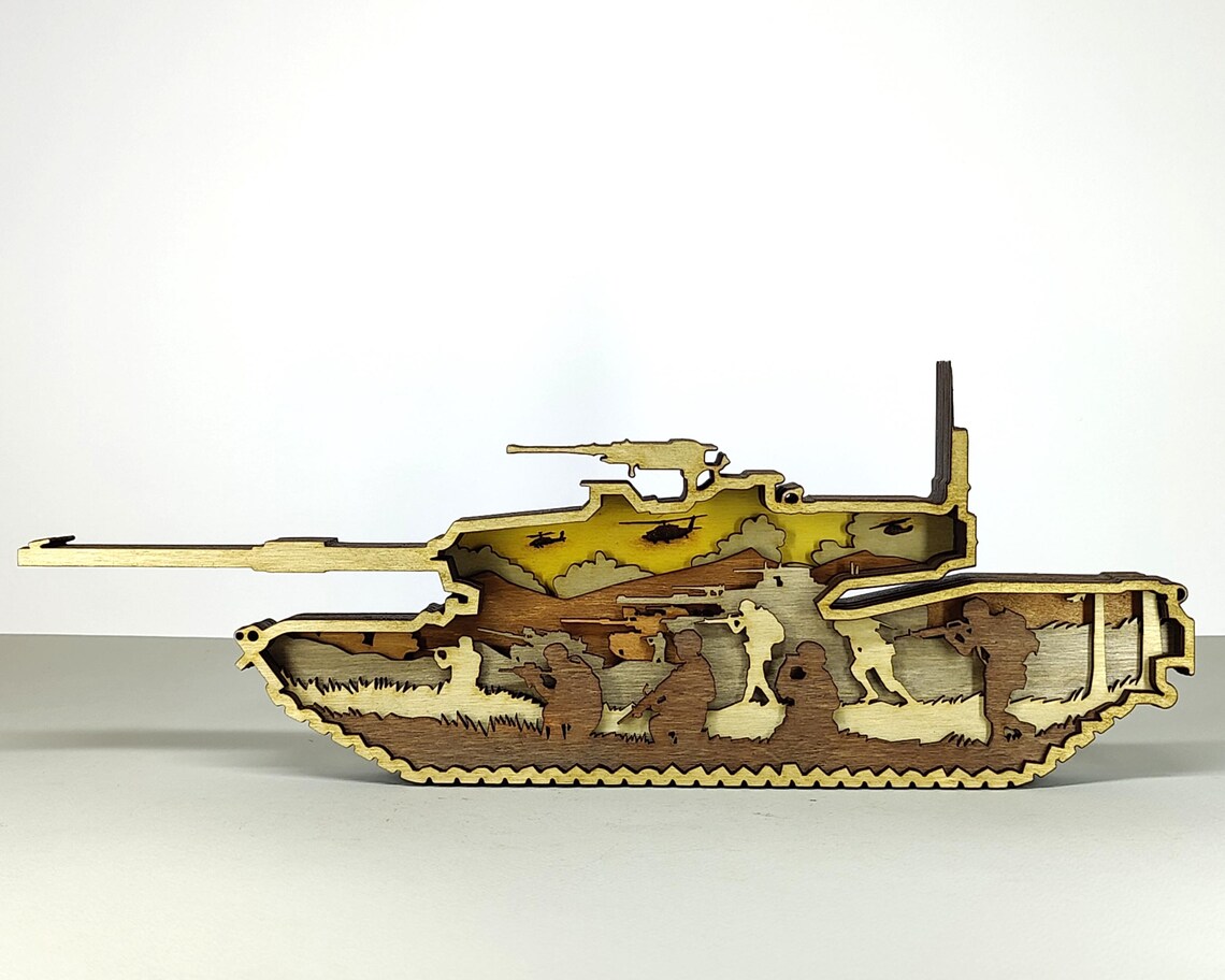 Tank SVG, Military Laser Cut Files, Army Design, Laser Cut Template - 8 ...