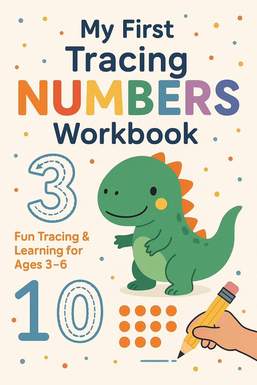 Preschool Numbers Tracing Worksheet, Handwriting Practice, Basic ...
