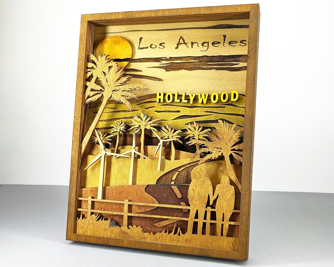HOLLYWOOD SVG, Laser Cut Files, Plywood Cutting - 7 Layers - Etsy