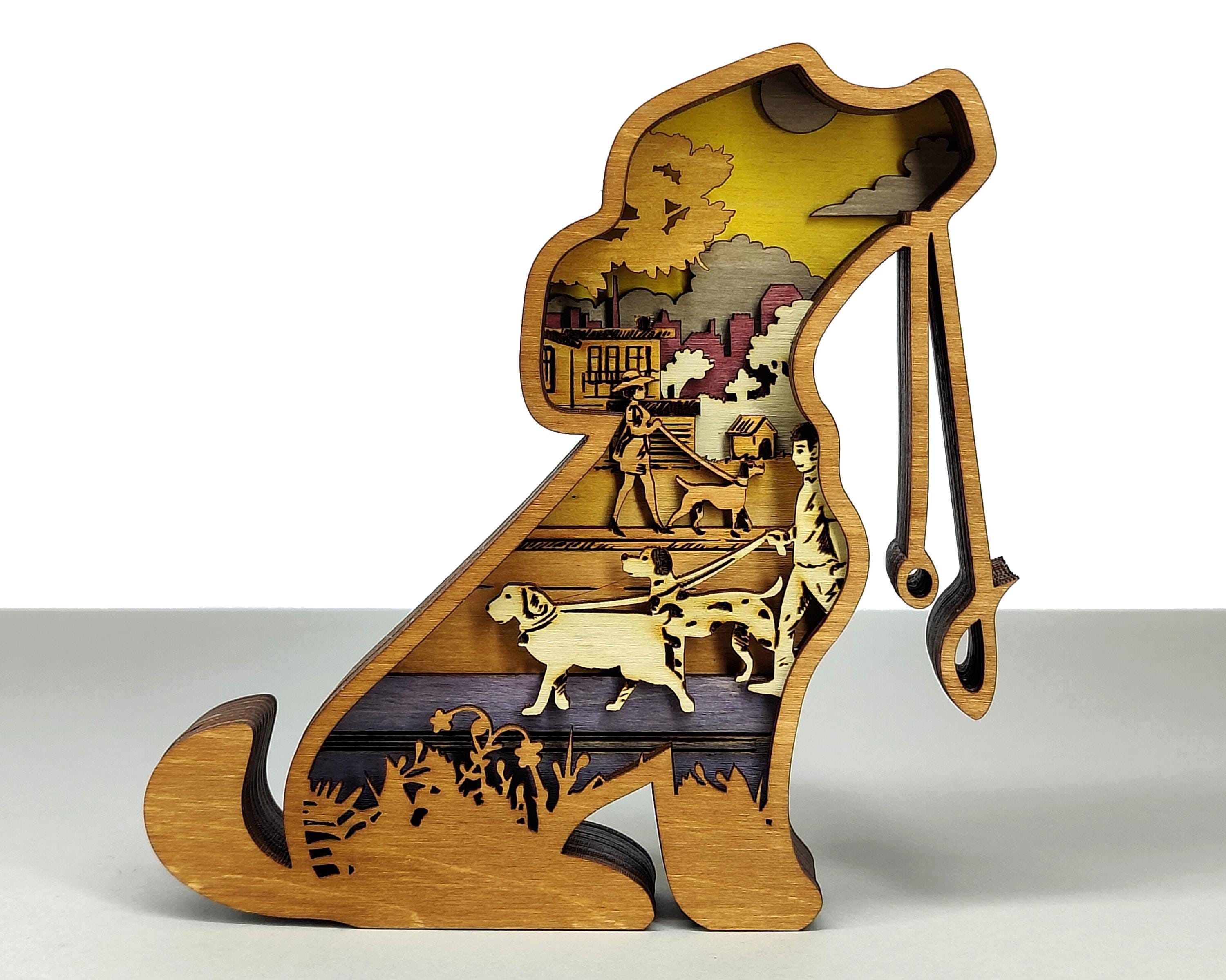 Doggie, Puppy, Laser Cut Files - 9 Layered Artwork for Glowforge ...