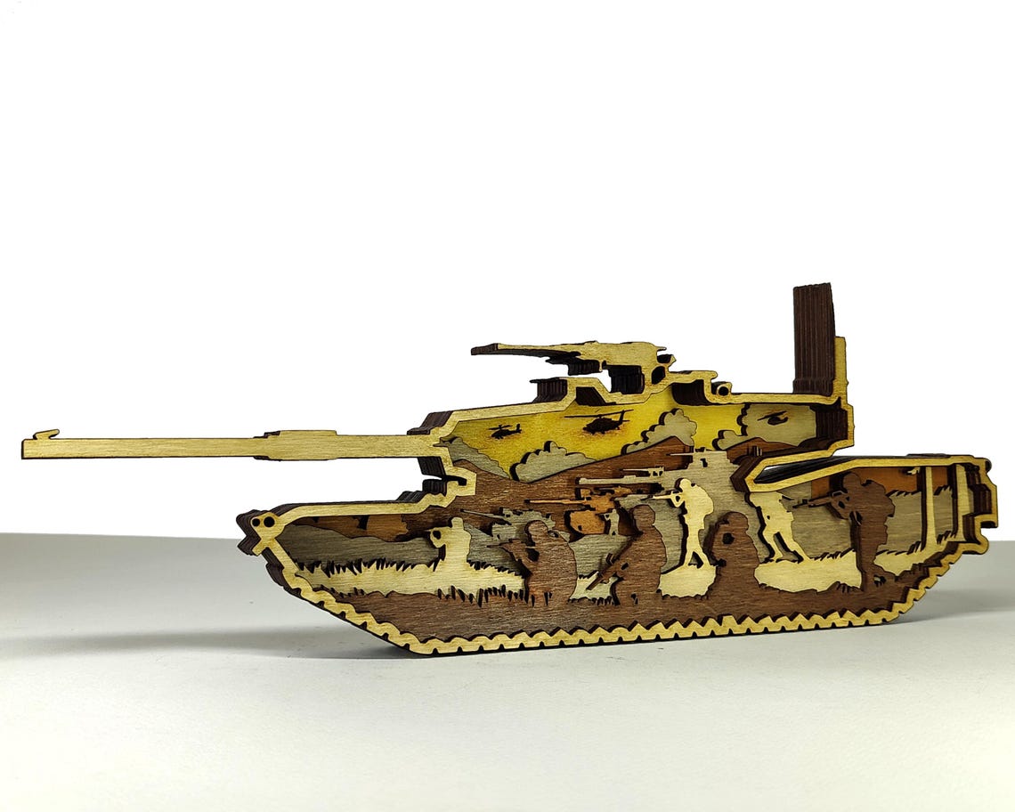 Tank SVG, Military Laser Cut Files, Army Design, Laser Cut Template - 8 ...