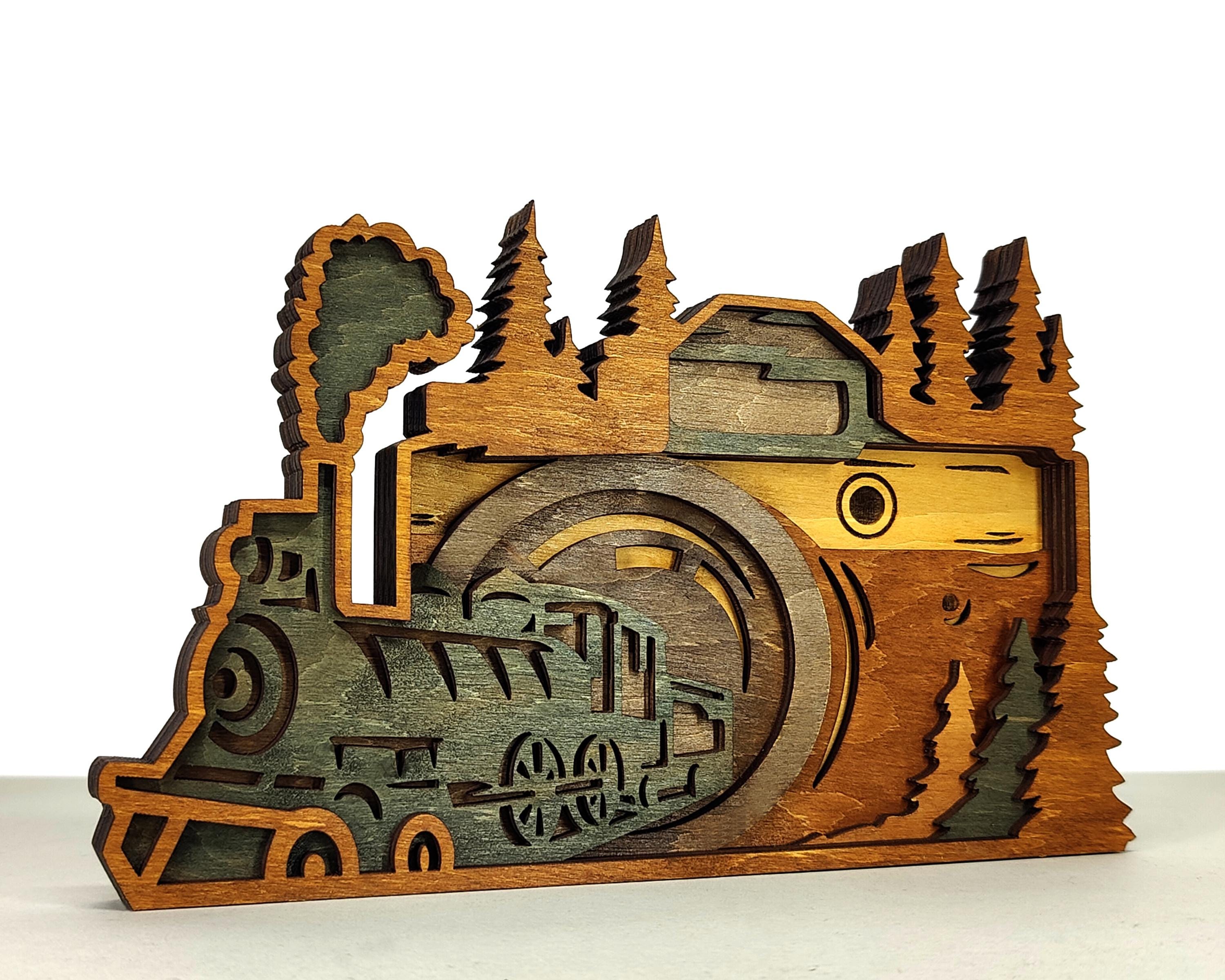 Camera Train 3D Layered SVG File, Laser Cut File (digital Download) - Etsy