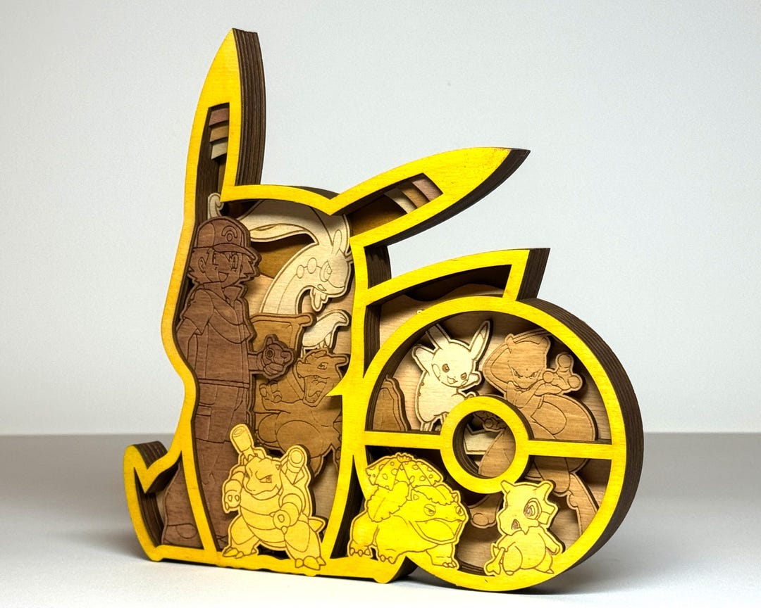 Anime, Laser Cut Files - 7 Layers - Etsy