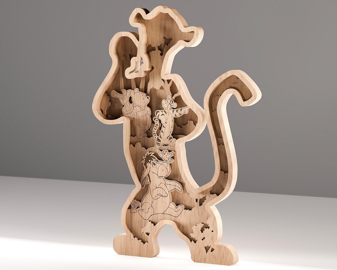Tigger Multilayer SVG, Cartoon Laser Cut File (digital Download) - Etsy
