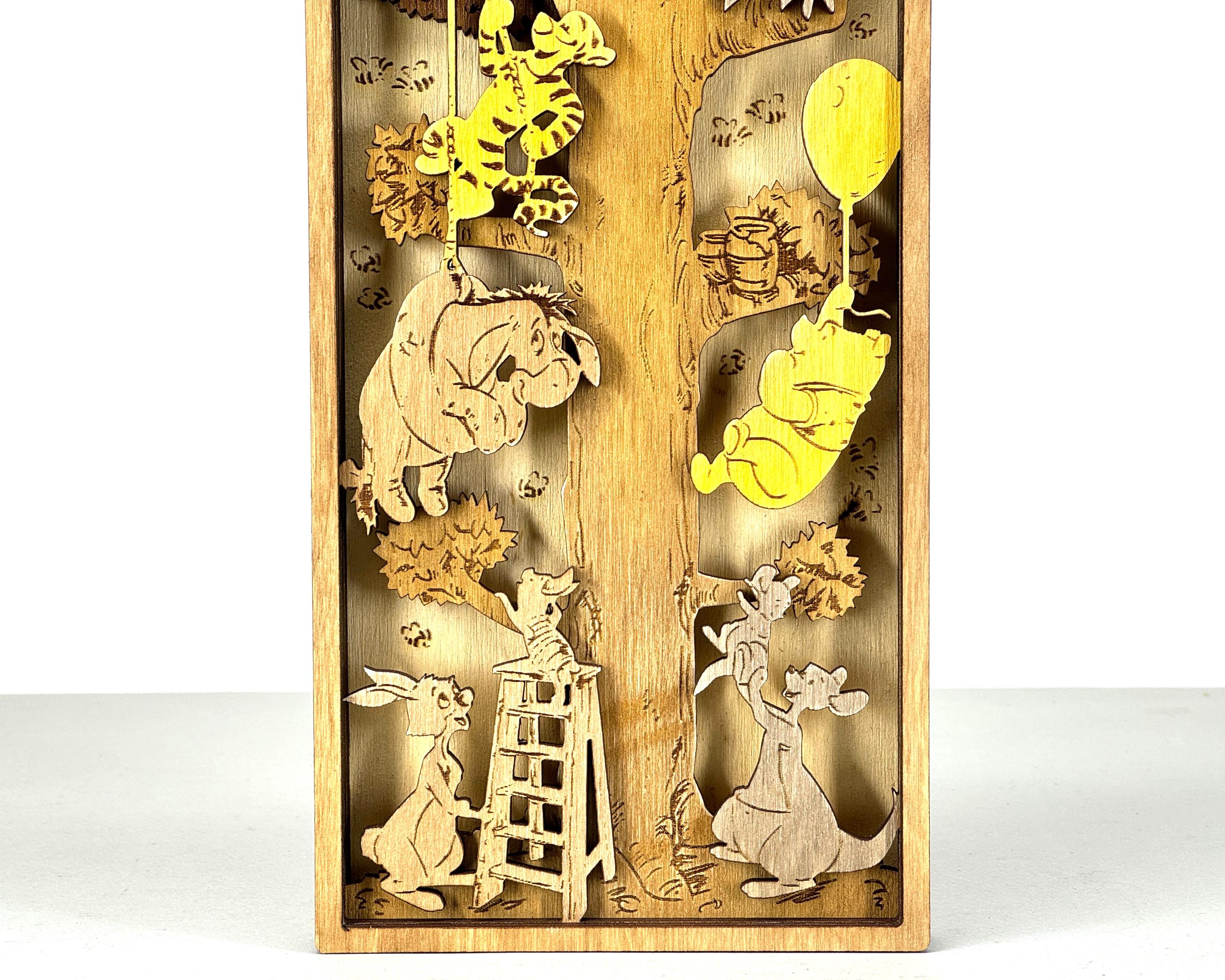 Vinni Friends SVG, Piglet, Tigger and Rabbit, Laser Cut Files - 5 ...