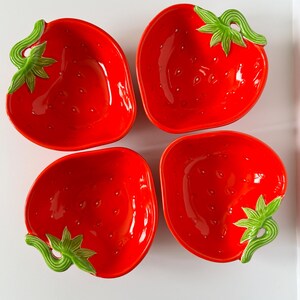 Strawberry Serving Dishes - Set of 5 - Ceramic - Vintage Pier 1 - Etsy