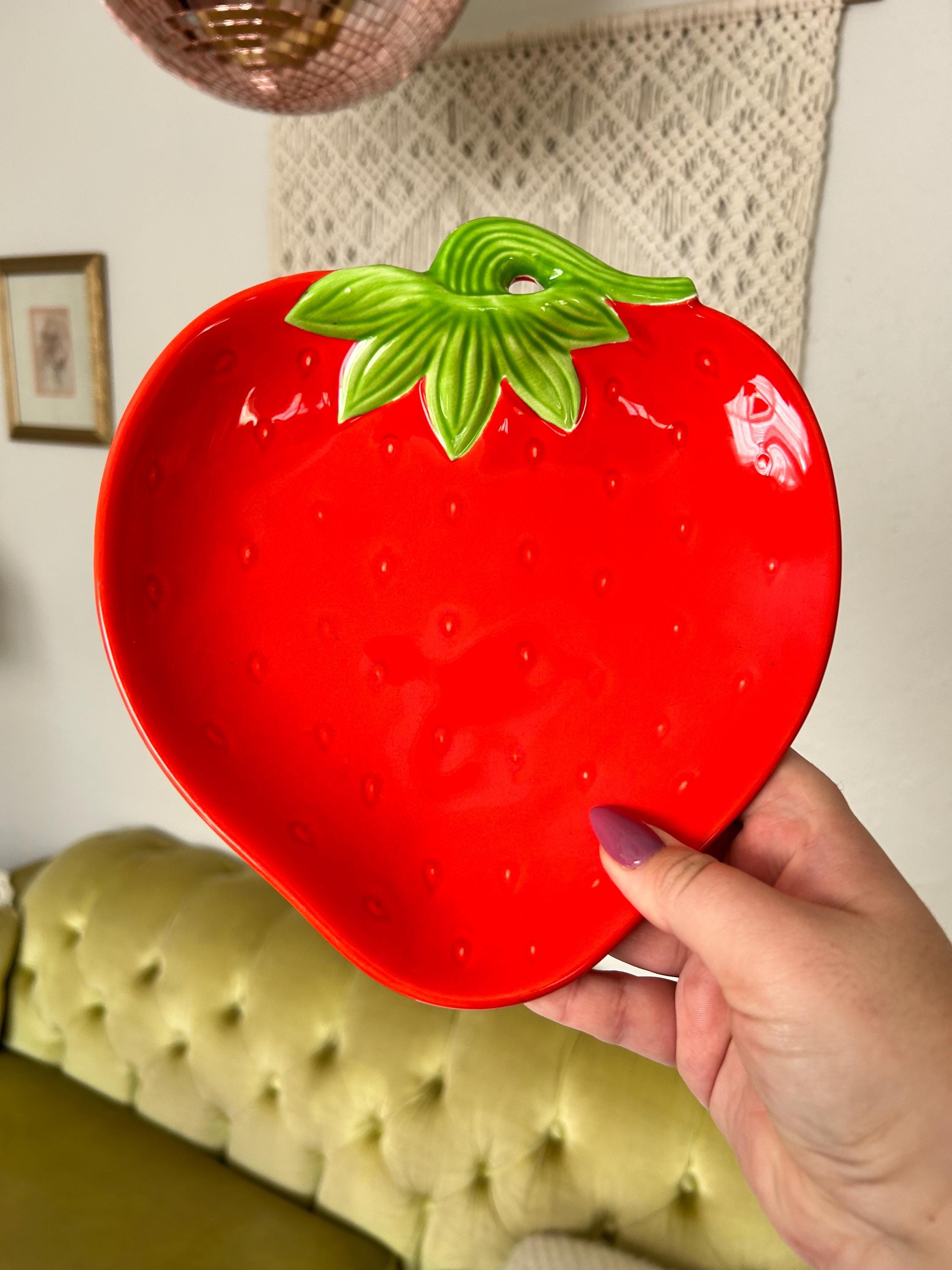 Strawberry Serving Dishes - Set of 5 - Ceramic - Vintage Pier 1 - Etsy