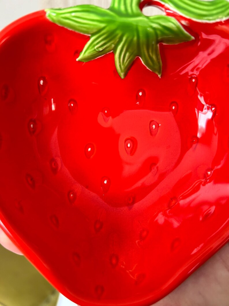 Strawberry Serving Dishes Set of 5 Ceramic Vintage Pier 1 - Etsy