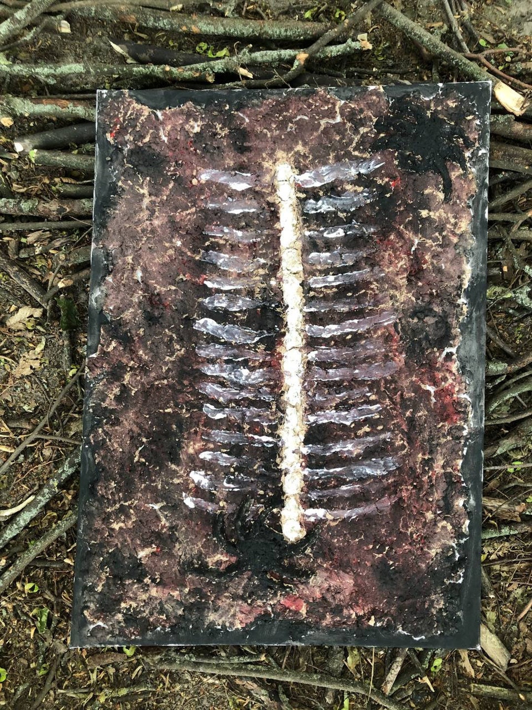 Painting "the Spine and Spiders" - Etsy