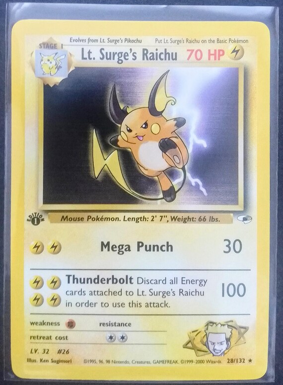 Raichu Evolution Card
