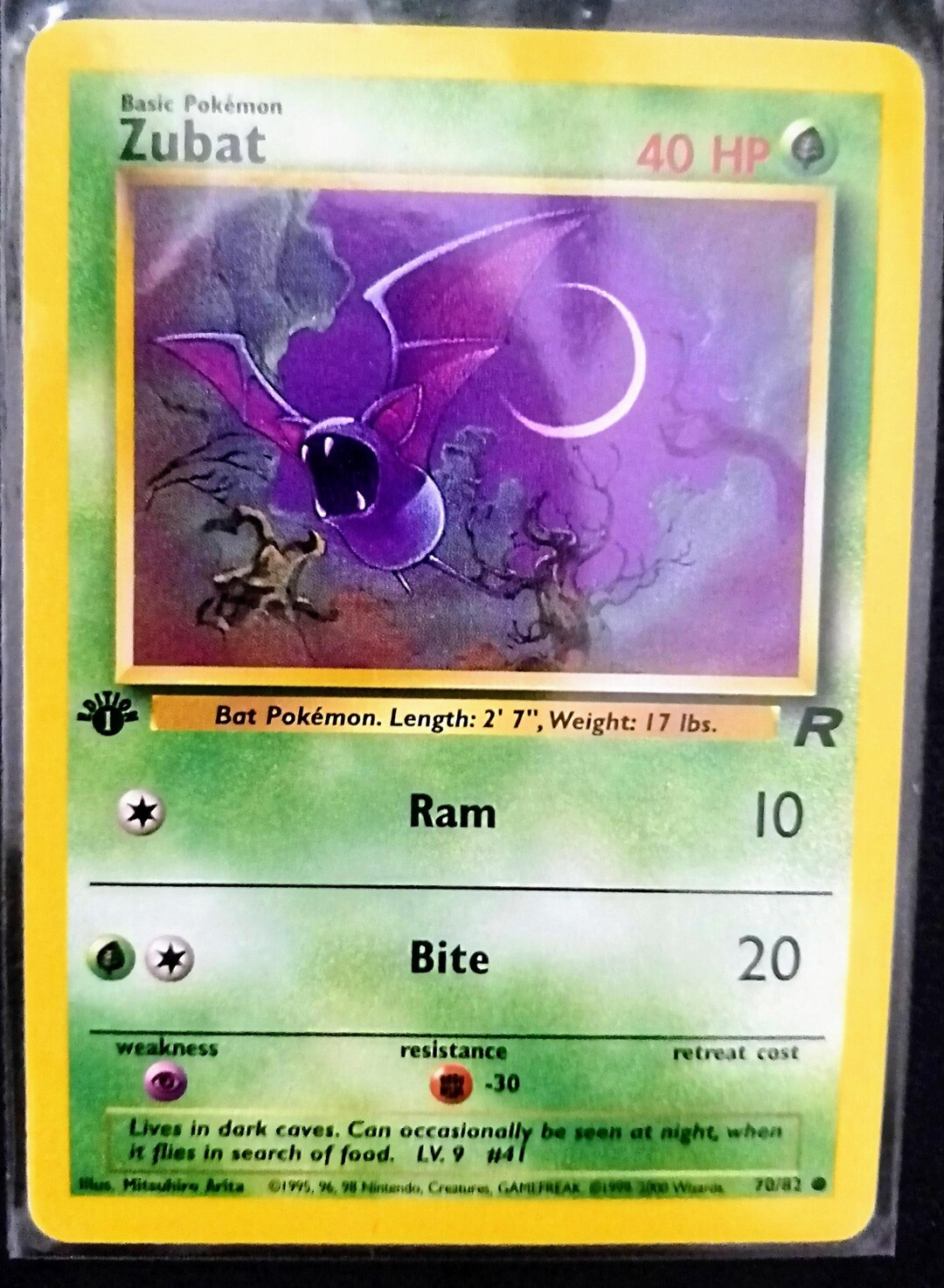 Pokemon Card 1st Edition Zubat 70/82 Team Rocket Set - Etsy