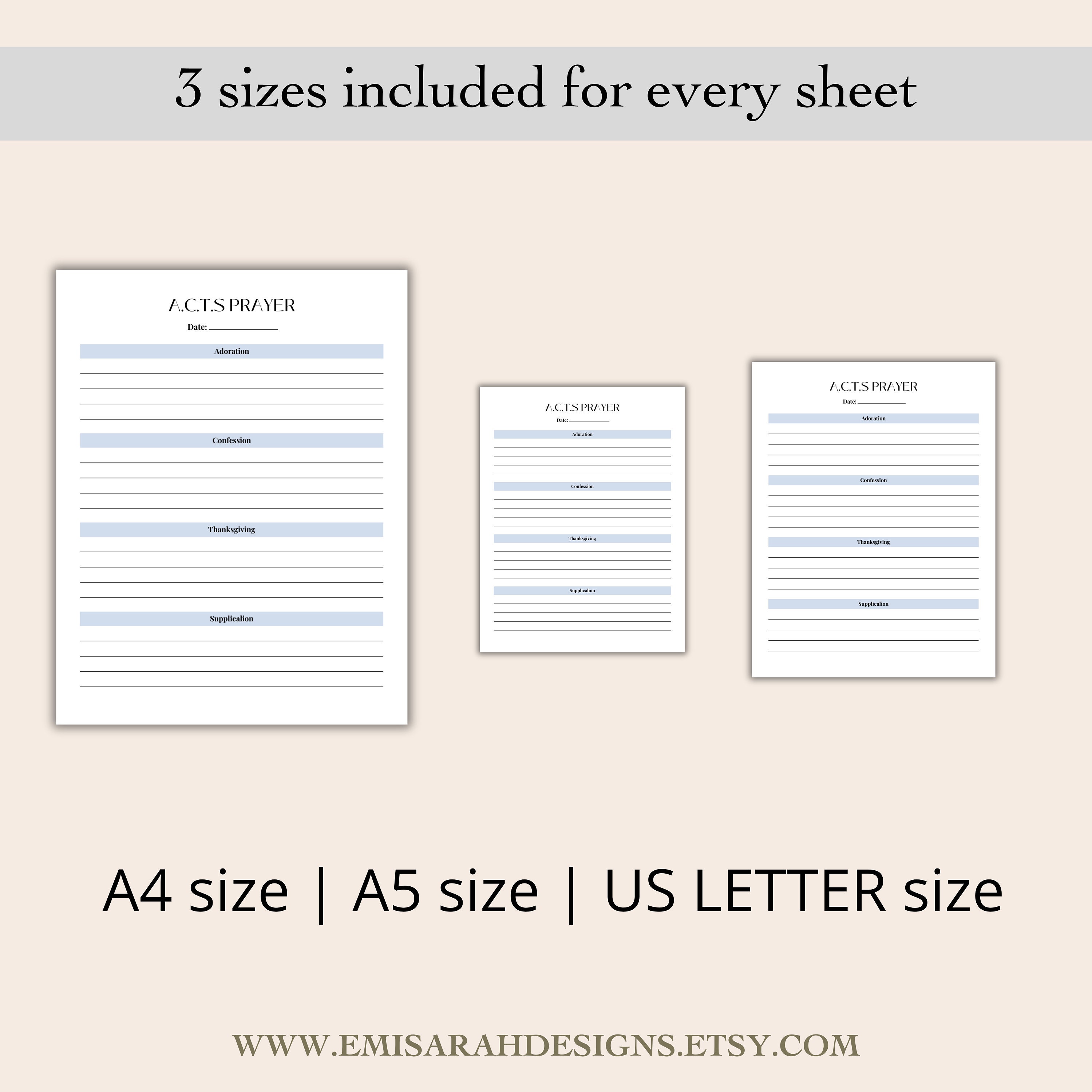 Snowflake Prayer Journal Printable Daily Bible Study Digital Planner ...