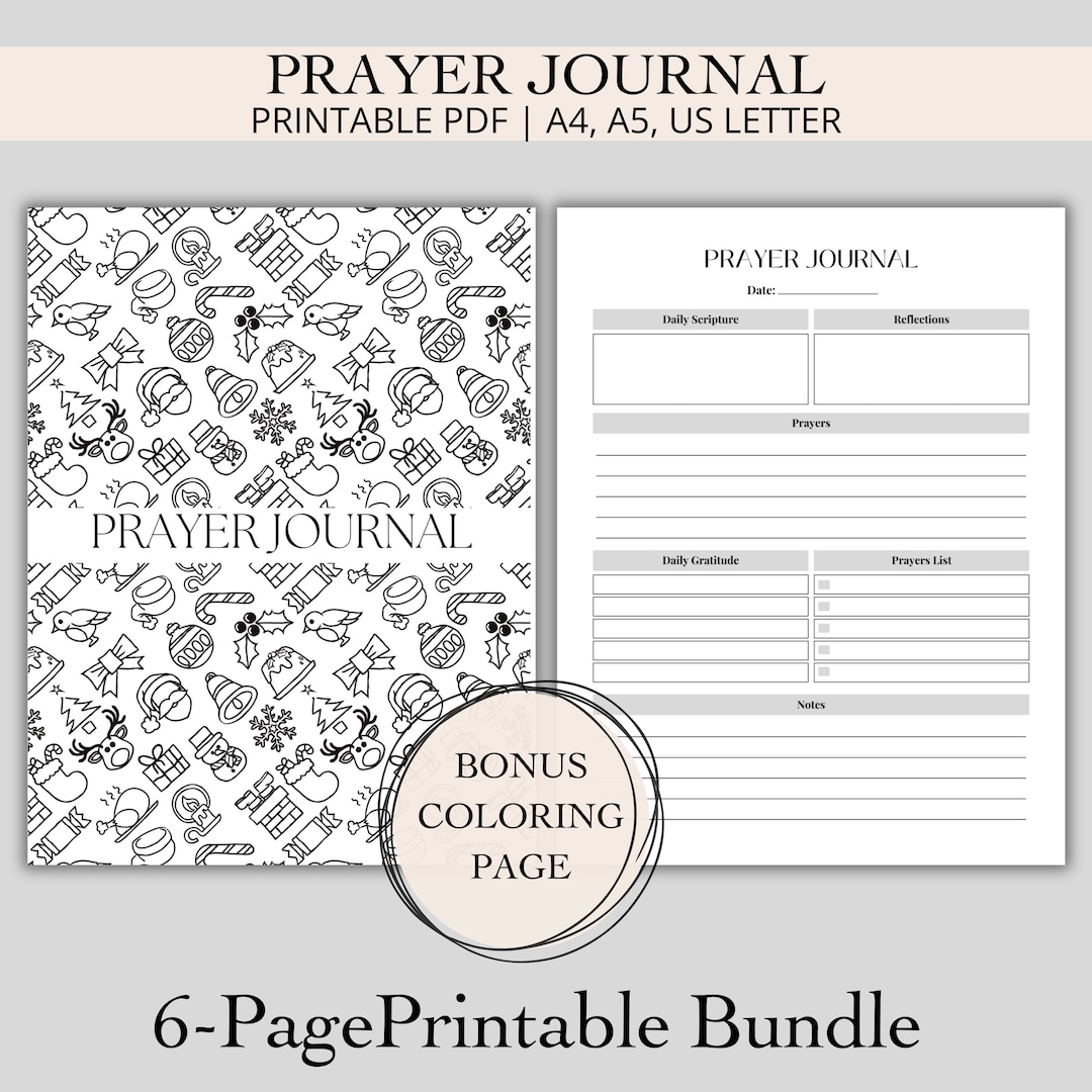 Christmas Coloring Prayer Journal Printable S.o.a.pdaily Bible Study ...