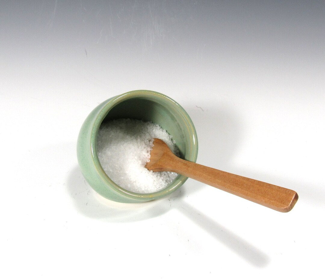 Ceramic Salt Pig, Salt Cellar, Open Mouth Container for Salt, Kitchen ...