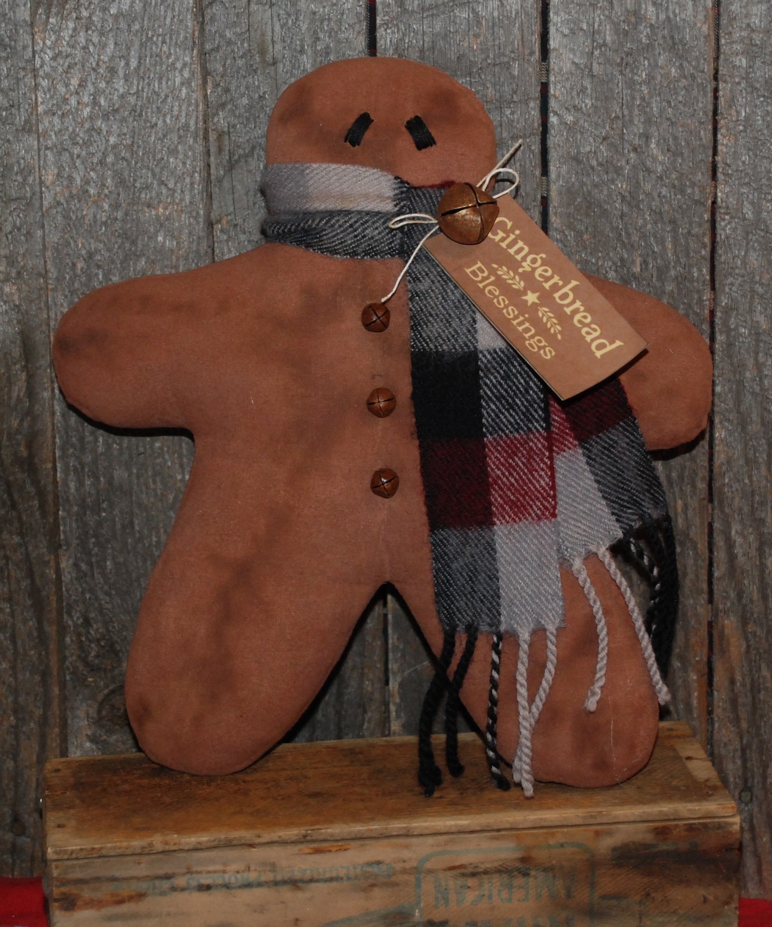 Primitive Digital Pattern EPATTERN Folk Art Primitive Gingerbread Man ...