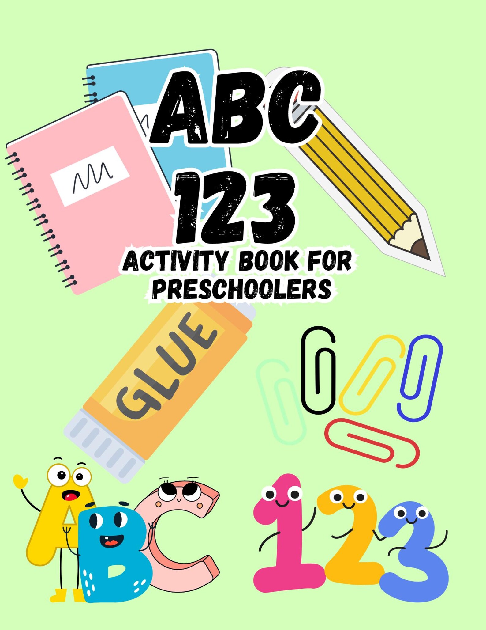 ABC/123 Pre-k Activity Book - Etsy