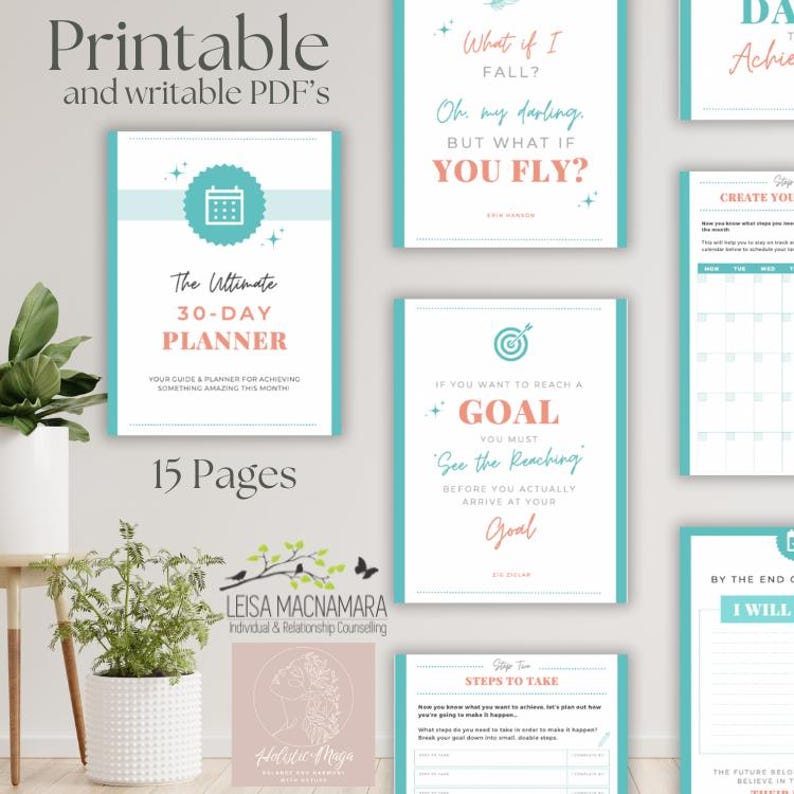 The Ultimate 30 Day Planner - Printable and Writable - Etsy