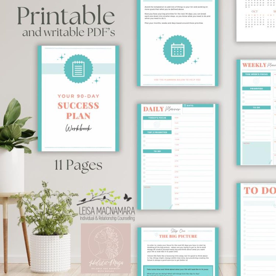 The Ultimate 90 Day Planner - Printable and Writable - Etsy