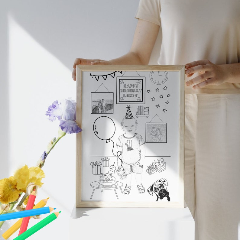 Custom Coloring Page Printable Coloring Custom Coloring Personalized ...