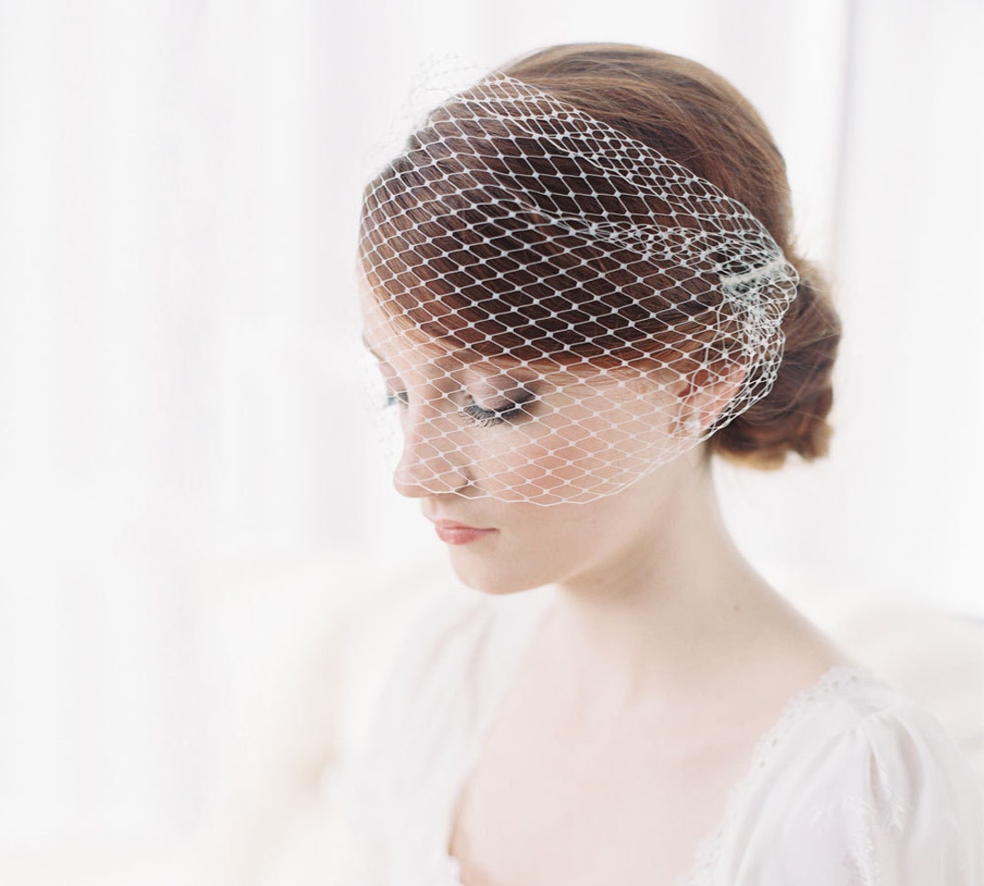 Birdcage Veil, Bandeau Veil, Bridal Veil - French Net - Style 1974 - Etsy