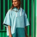 Unisex Hooded Towel Poncho Changing Robe for Drying at the Beach, Surf ...
